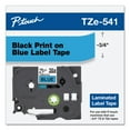 Brother Genuine P-touch TZE541 3/8" Black Print on Blue Laminated Label ...