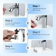Rotating Faucet Extender, Silver Kitchen Sink Spray Head, 1080 ...