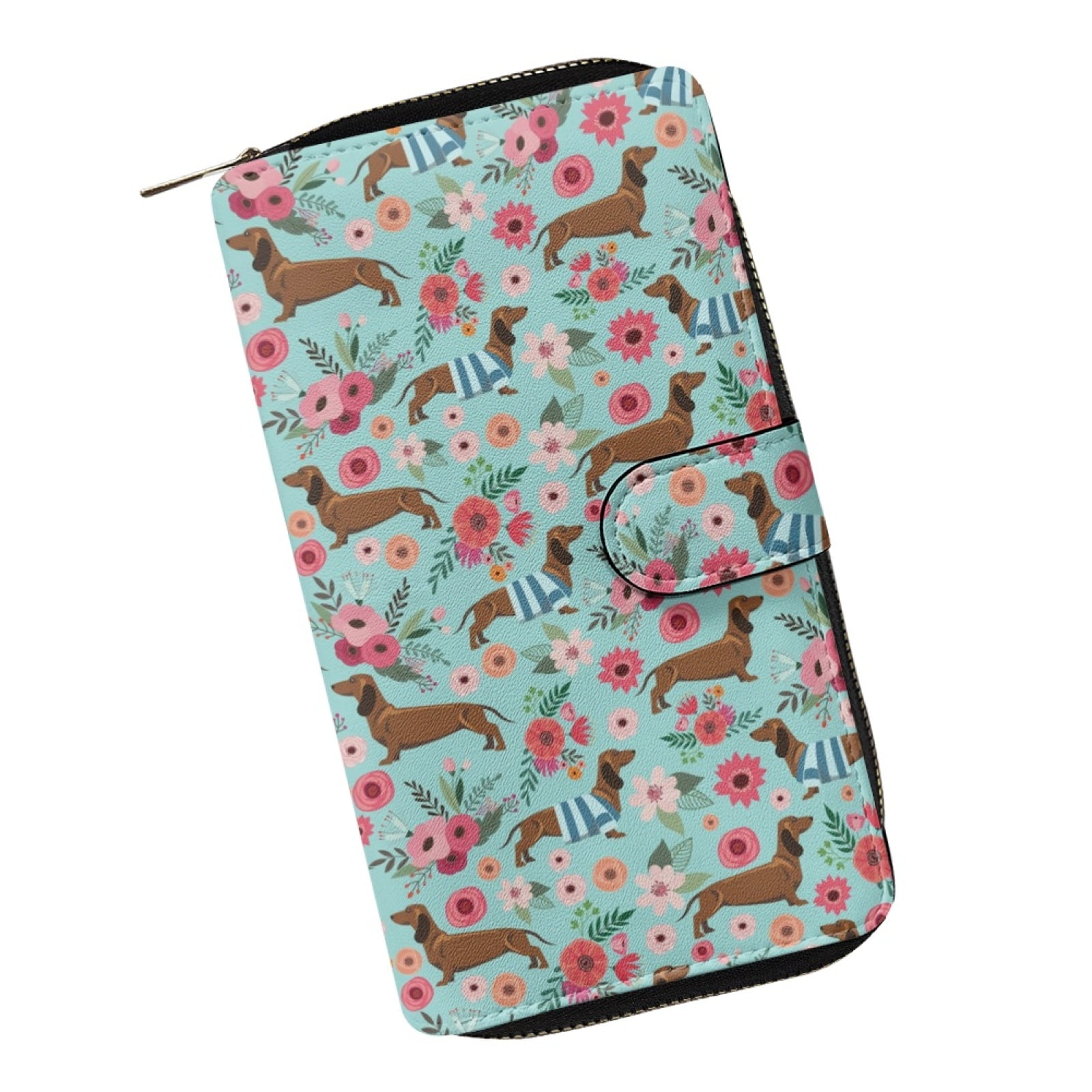 Xoenoiee Women's Long Bifold Wallet Faux Leather Card Holder Purse with ...