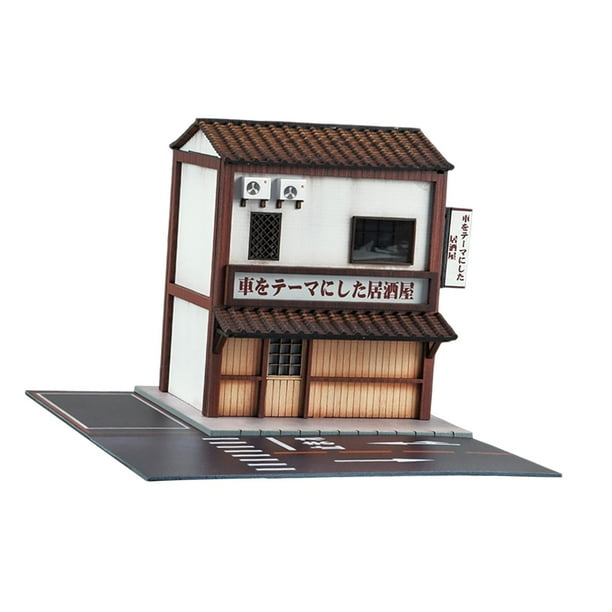 Milaget 1/64 Car Garage Diorama Model with Lighting Layout Car Display ...