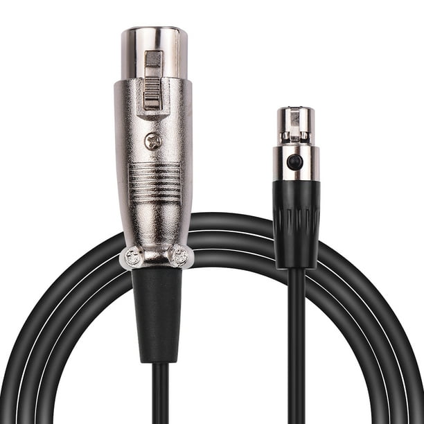 Cable de micrófono Conector mini XLR de 3 pines a conector XLR ...