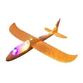 LED Light Airplane,18.90" Large Throwing Foam Plane, Glider Plane ...