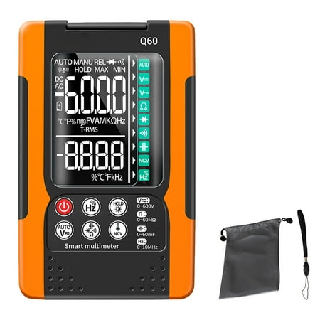 Measuring Devices Multimeter Digital Continuity Large Screen Auto Range ...