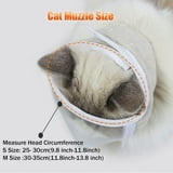 EKIDAZB Cat Muzzle,Breathable Transparent Cat Face Guard Anti-scratch ...
