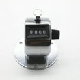 Hand Tally Counter with Base Digit Finger Ring Desktop Silver Tally 4 ...