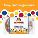 Wonder Honey Bun, Individually Wrapped Pastry Snack, 4 oz Shelf-Stable ...