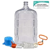 Home Brew Ohio 6 Gallon Glass Carboy with Deluxe Accessories (Carboy ...