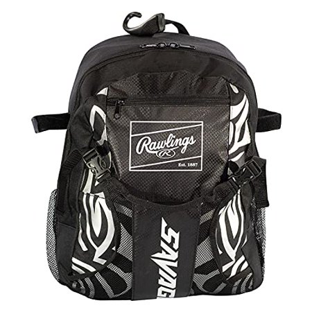 Rawlings Youth Savage Baseball Bat Bag - Batpack with External Helmet ...