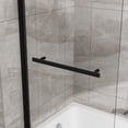 Frameless Bathtub Screen 31x55, Pivot Shower Door with Tempered Glass ...