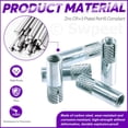 37Pcs 1/4" 5/16" 3/8" 1/2" Premium Zinc Plated Carbon Steel Concrete ...