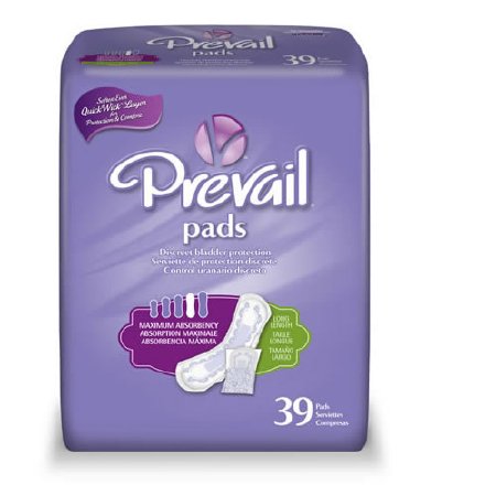 Prevail Bladder Control Pad Heavy Absorbency Polymer Female Disposable ...