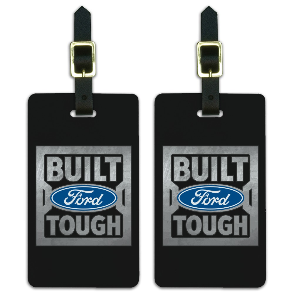 Ford Built Ford Tough Luggage ID Tags Suitcase Carry-On Cards - Set of ...