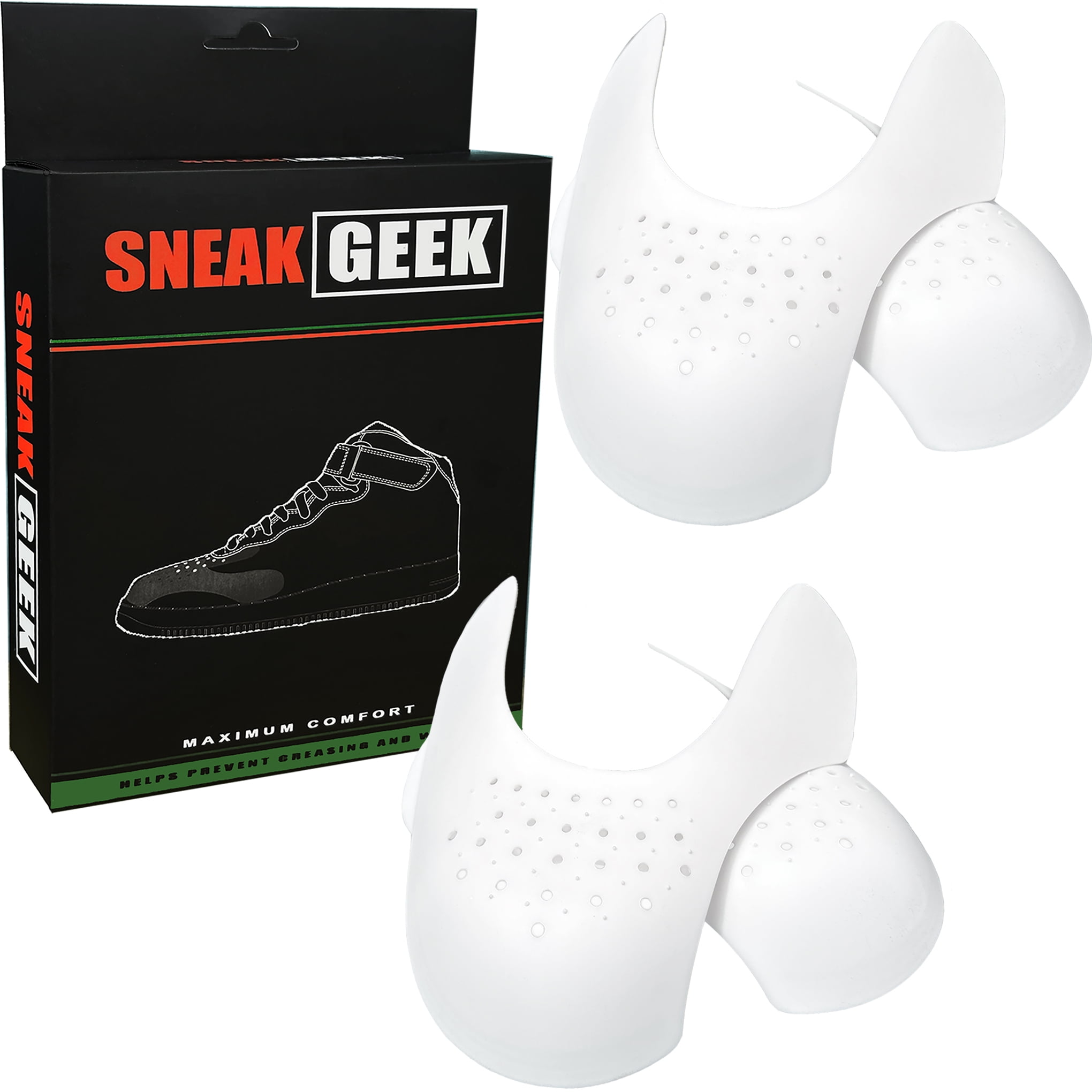 2 Pairs Shoe Crease Protector For Mens Shoes 8 12 White Sneaker Crease