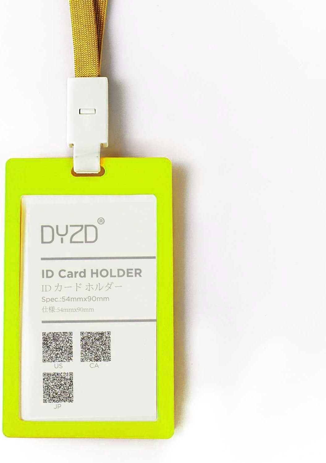 DYZD Plastic ID Badge Holder ID Card Holder ID Holders with Breakaway ...