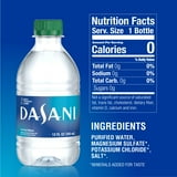 DASANI Purified Enhanced Mineral Water, 12 fl oz, 8 Count Bottles ...