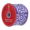 Northlight Swirl Wired Spring Craft Ribbon - 2.5" x 10 Yards - Purple ...