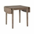 Linon Torino Square Drop Leaf Dining Table - Graywash - Walmart.com