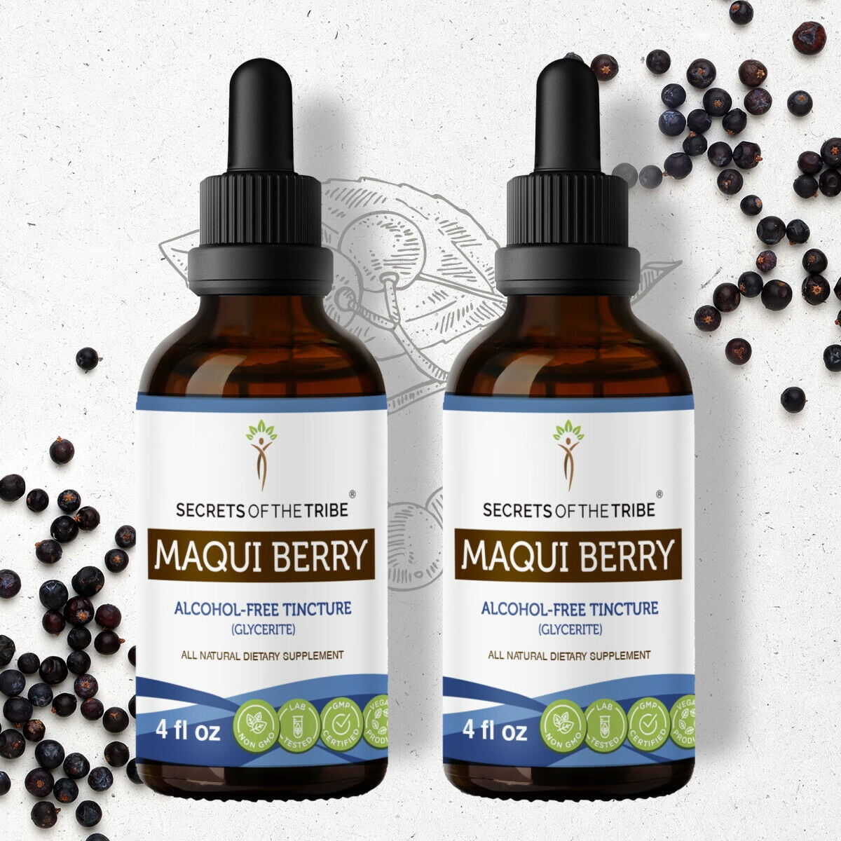 Maqui Berry Tincture Alcohol-FREE Extract, Organic Maqui Berry ...