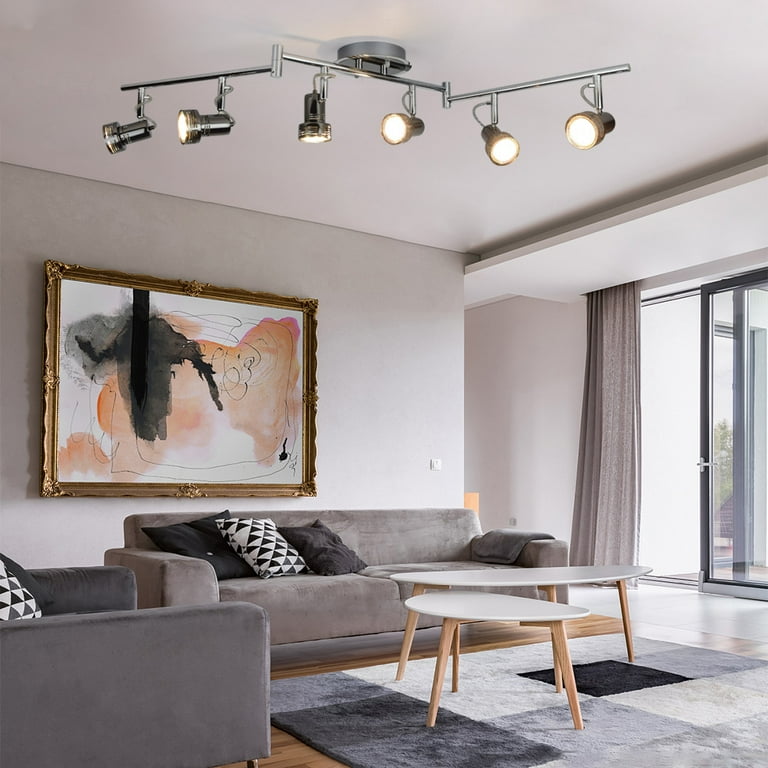 Led Directional Spot Light Ceiling Depuley 6 Light Flexible Track