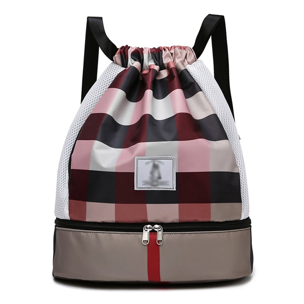 Simple and light leisure travel bag wet and dry separation swimming ...