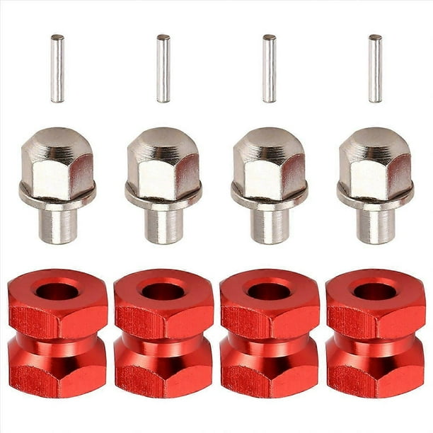 12mm Hex Wheel Hub Adaptor 12mm Extension Combiner Coupler Red | Bodega ...