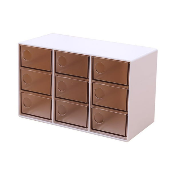Maoww Mini 9 Grid Drawer Desk Storage Box Plastic Storage Organizer for ...