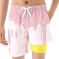 Boys Athletic Shorts with Ice Cream Boy Baseball Shorts Breathable ...