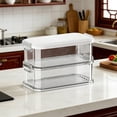 Clear Plastic Food Storage Containers Set of 3 - Rectangular Kitchen ...