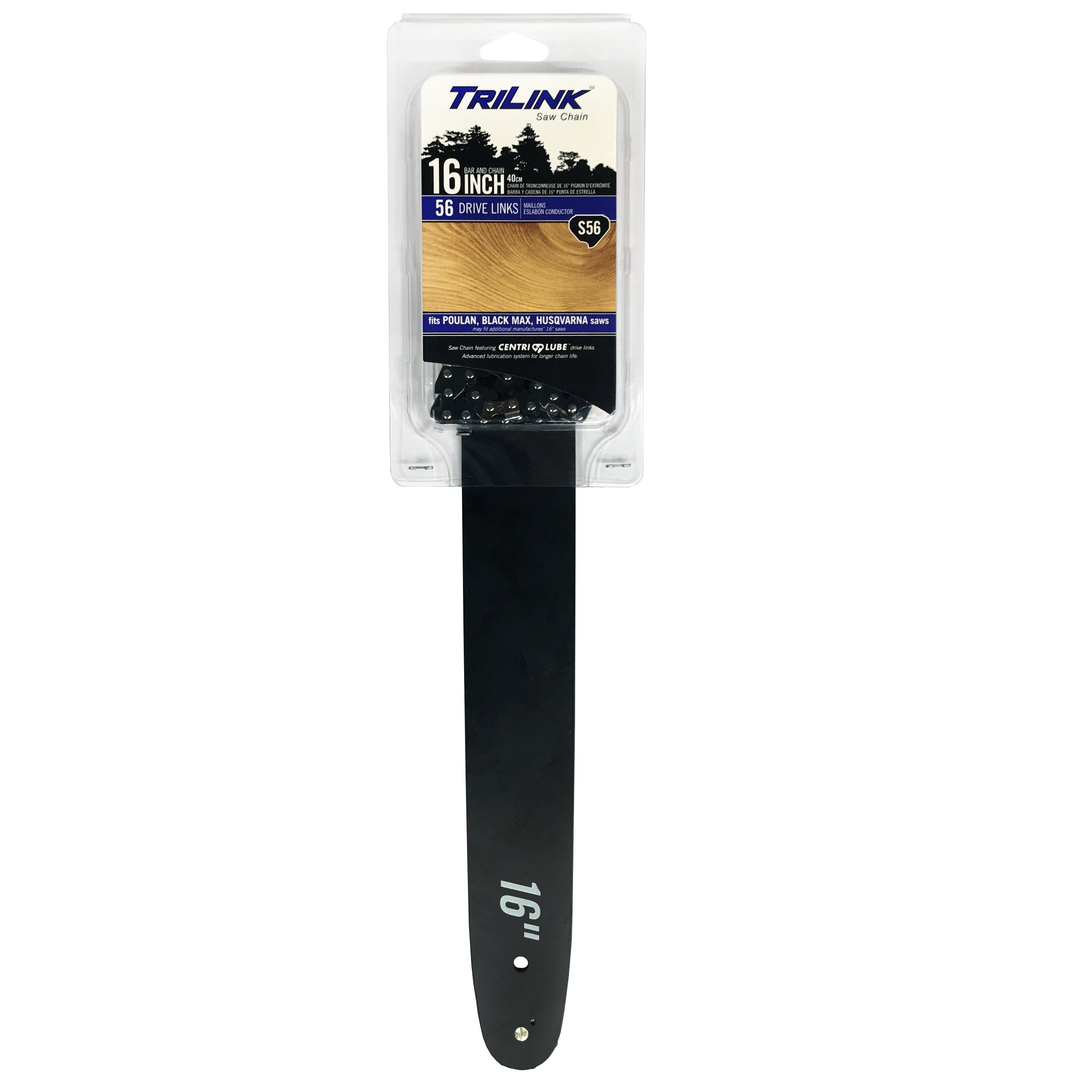 Trilink S56 – 16" Guide Bar and Saw Chain Combo; 56 Drive Links ...