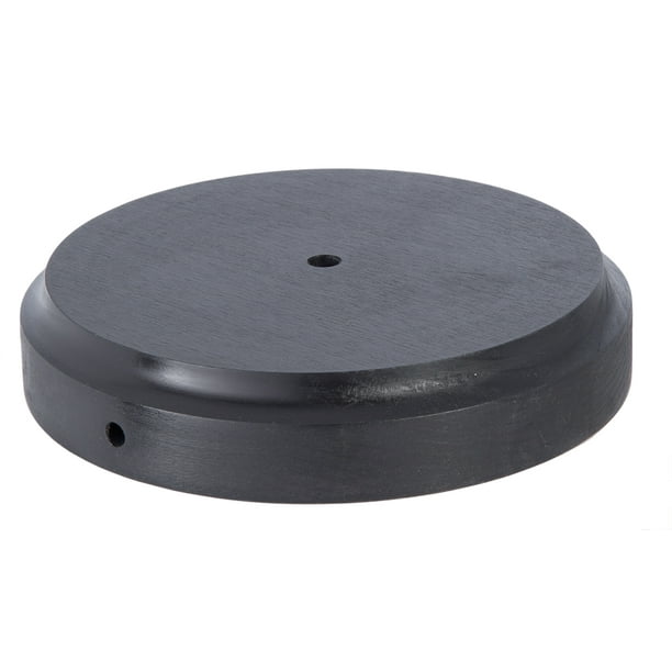 B&P Lamp® Modern Style Round Wooden Lamp Base with Tapered Edge, 4 1/2 ...