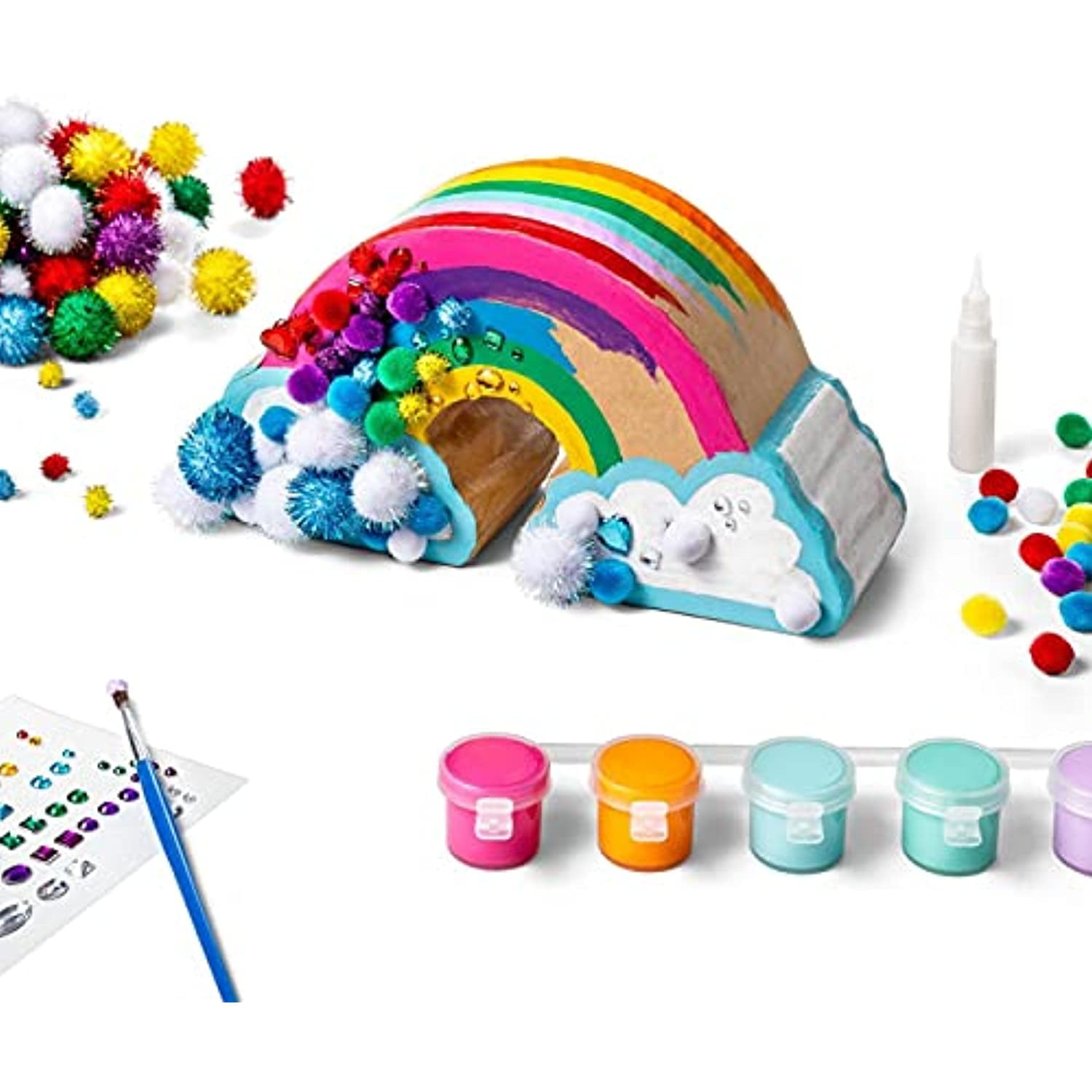 Create-Your-Own Paper Mache Rainbow Collage Kit - Mondo Llama - Walmart.com