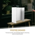 White Trifold Poster Board with Double Side Tapes for Display Foldable ...