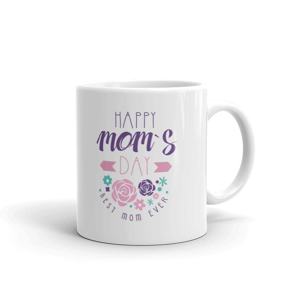 Happy Moms Day Best Mom Ever Coffee Tea Ceramic Mug Office Work Cup ...