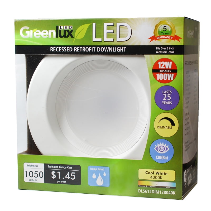 High Quality 5-6 inch Recessed LED 12W Cool White Retrofit Downlight ...