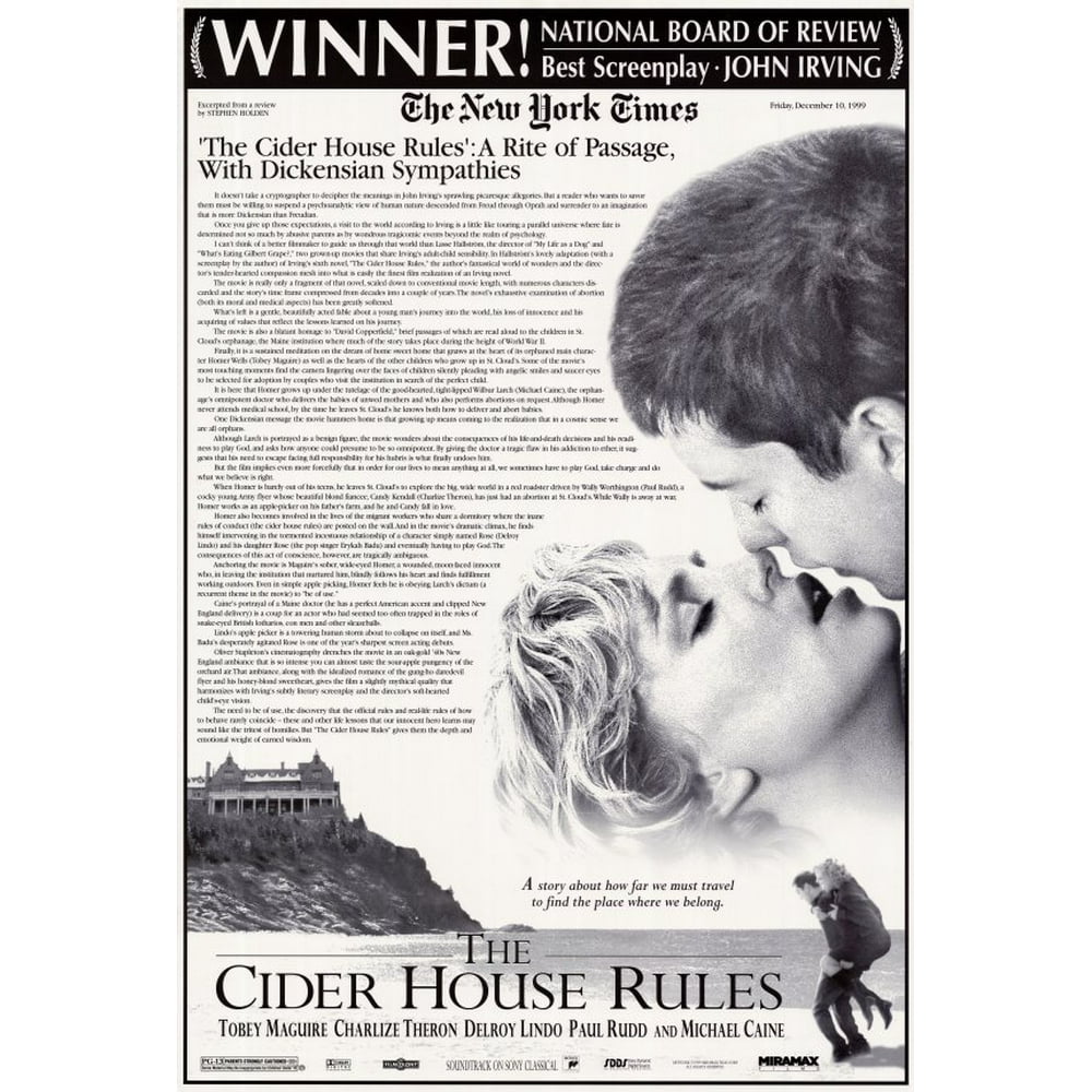 The Cider House Rules - movie POSTER (Style C) (27" x 40") (2000 ...