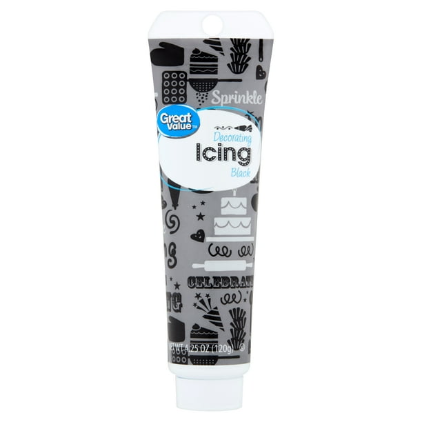 Great Value Black Decorating Icing, 4.25 Oz - Walmart.com