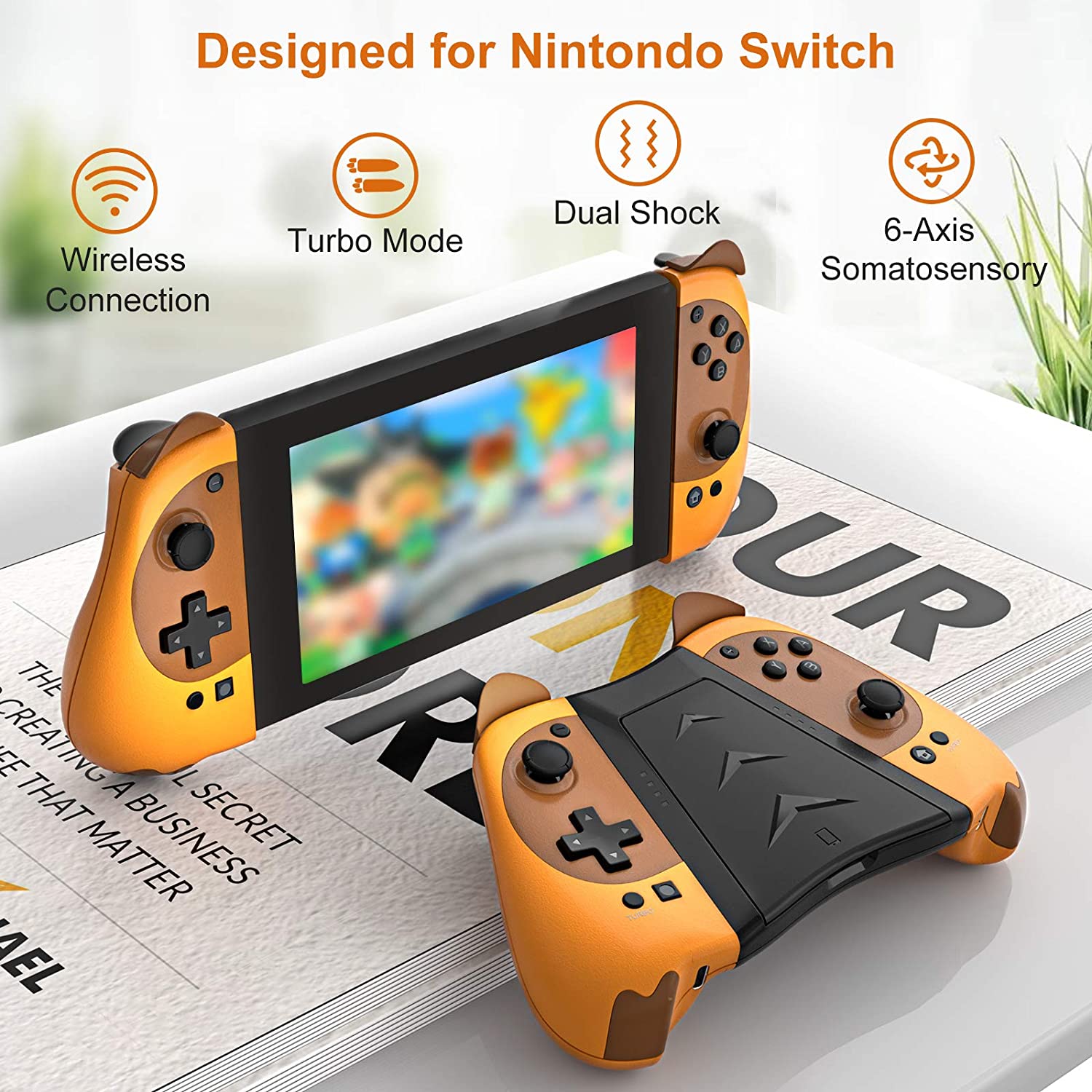 Cat Controllers for Nintendo Switch, Bmatwk Gifts for Women Wireless ...