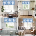 Blue Turtle Valances for Windows, Rod Pocket Kitchen Valance Curtains ...