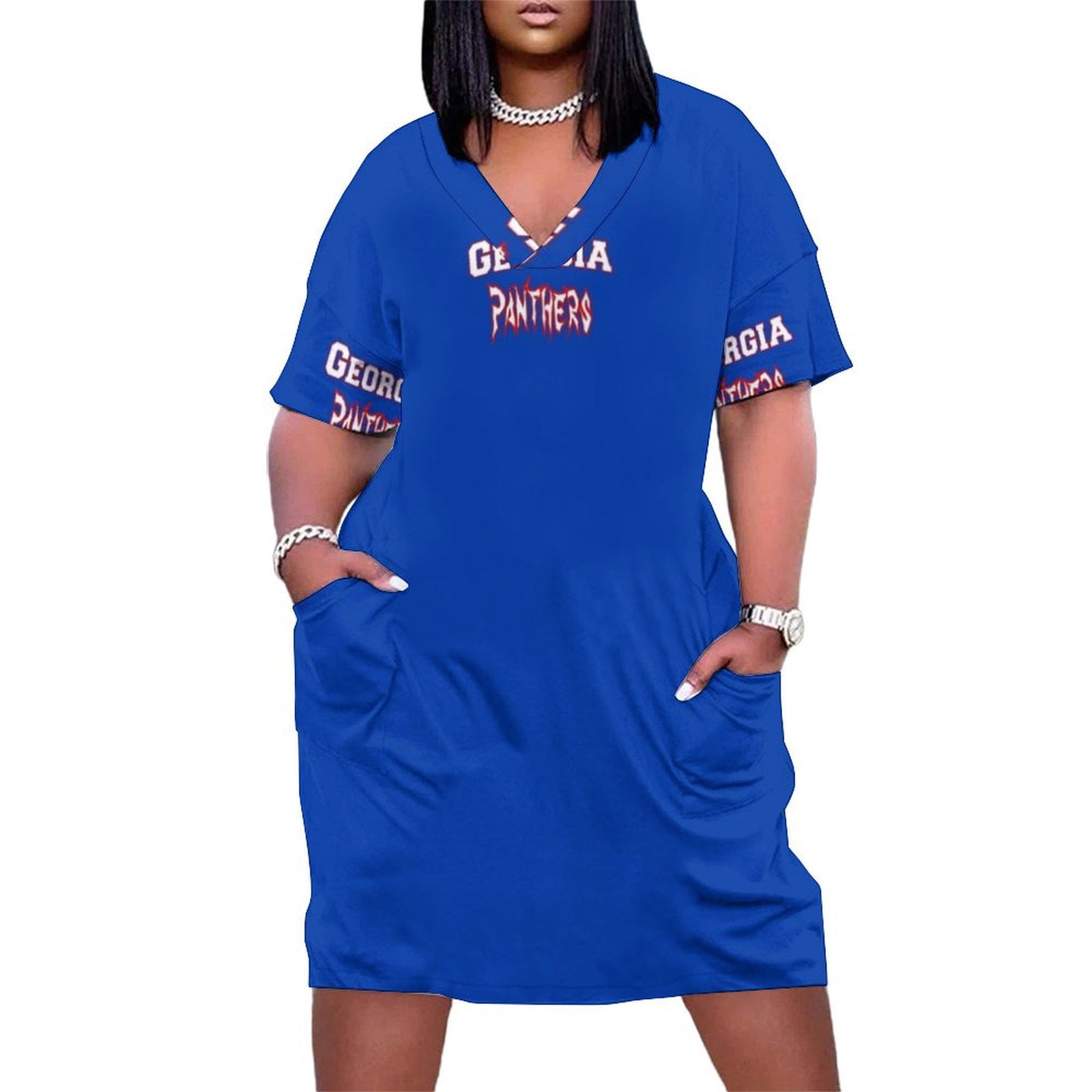 Vestido holgado con bolsillos de Georgia, ropa de mujer, vestido ...