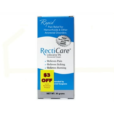 RectiCare Advanced Maximum Strength Hemorrhoid Treatment Medicine - 30g ...