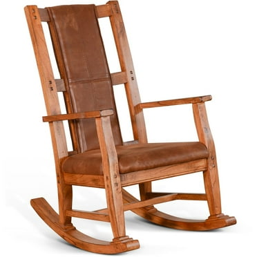 B&Z KD-30B Wooden Rocking Chair Classic Porch Rocker Outdoor Indoor ...