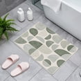 Abstract Semicircles Door Mat 18x30 Inch Boho Art Modern Sage Green ...