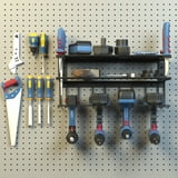 Power Tool Organizer, 1pcs 3 Layers Garage Pegboard Tool Rack, Heavy ...