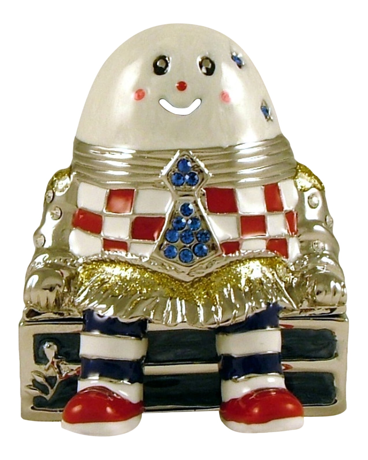 Pewter Humpty Dumpty Egg Nursery Rhyme Trinket Box - Walmart.com