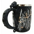 Ebros Medieval Dragon Iron Throne Swords Coffee Mug Drinking Stein ...