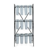 Industrial Style 3 Tier Storage Display Stand - Gray - Walmart.com