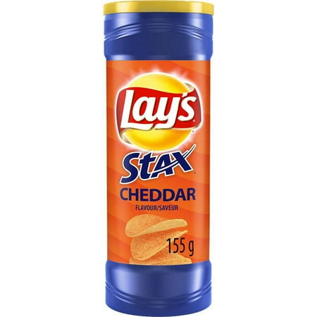 Lay's Stax Cheddar flavoured potato crisps, 155g - Walmart.ca