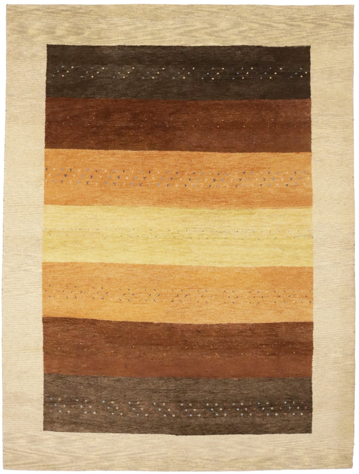 Multicolored Tribal 8X11 Indo-Gabbeh Oriental Rug - Walmart.com