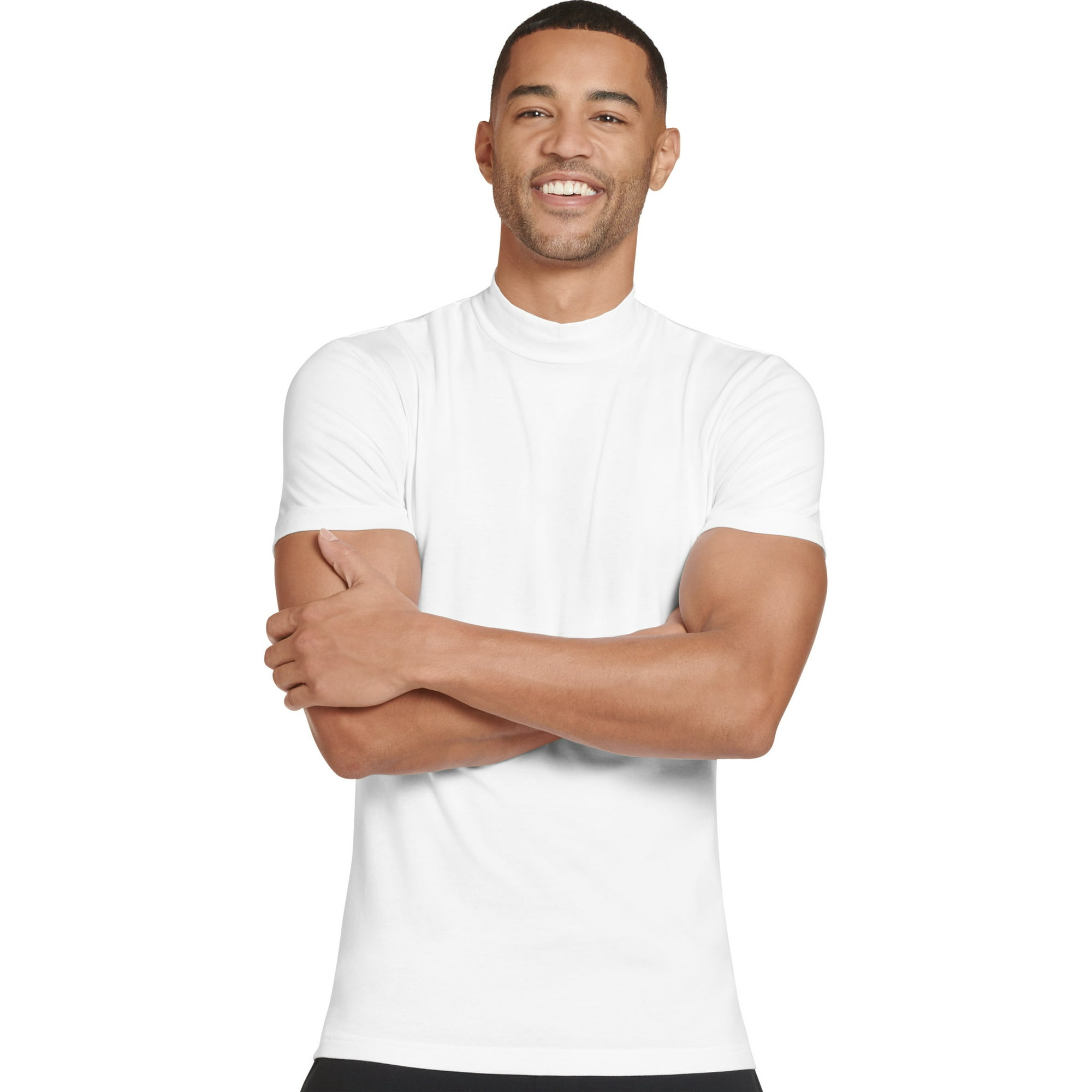 Click here for Jockey Mens Cotton Stretch Mock Neck Tee prices