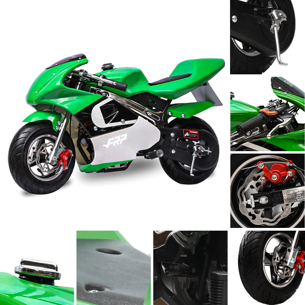 FRP 4 Stroke Pocket Bike 02, Mini Motorcycle for Kids, Dual Brakes, Max ...